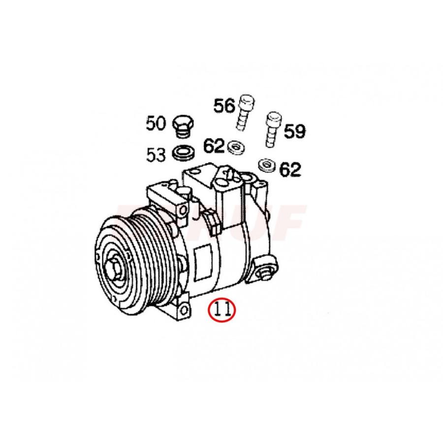 【BERUF】 ベンツ エアコンコンプレッサー BEHR HELLA製 / Eクラス W210 / E230 E240 E320 E400 E420 E430 E50AMG E55AMG ...