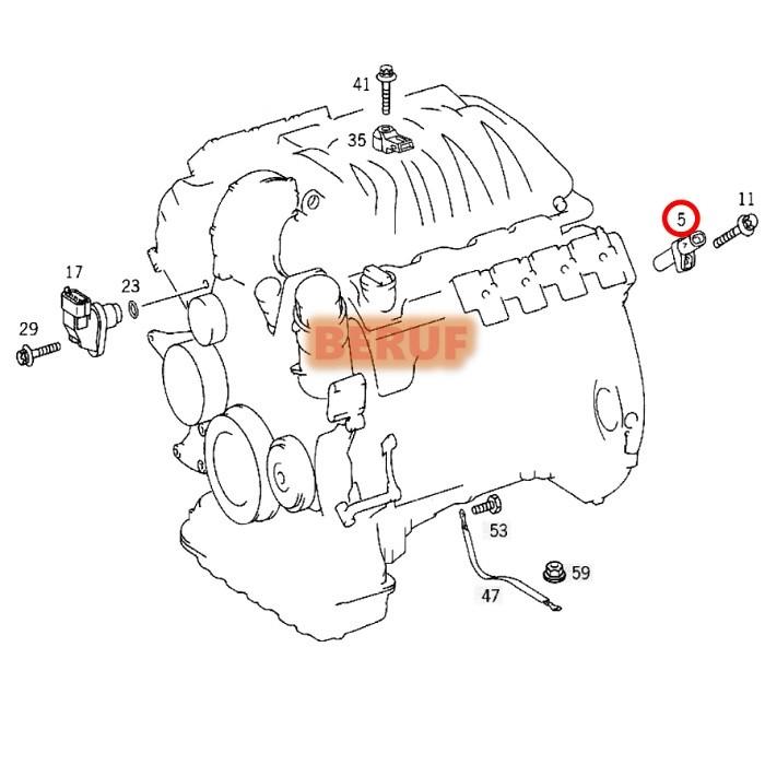 メルセデスベンツ クランク角センサー GST製 Eクラス W211 E240 E320 E500 E55AMG M112 V6 M113 V8 0031532828 : ベルーフ Yahoo ...
