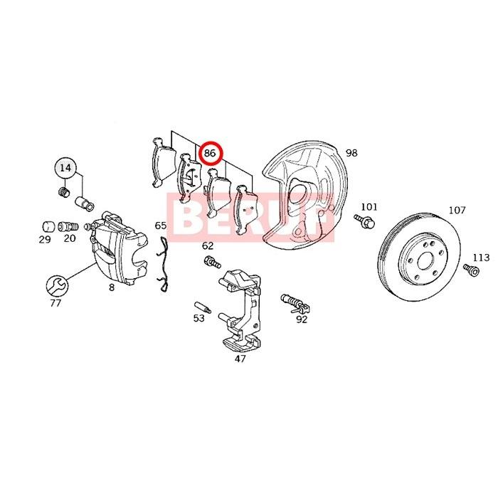 メルセデスベンツ フロント ブレーキパッド 左右セット HELLA PAGID製 Eクラス W210 E230 E240 0044200220 : ベルーフ Yahoo!ショッピング店 ...