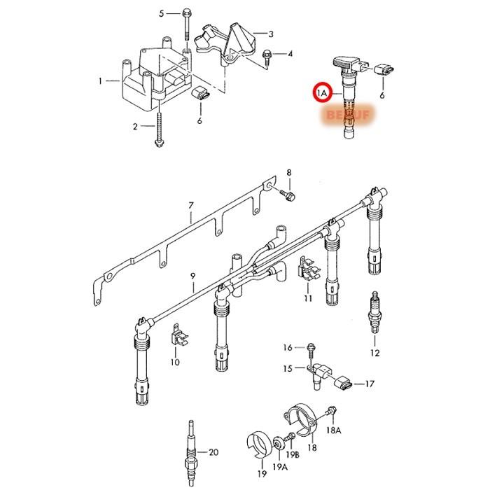 ポルシェ イグニッションコイル HELLA製 カイエン 957 9PA 3.6 V6エンジン 95860210100 : ベルーフ Yahoo ...