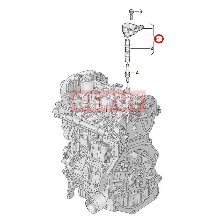 フォルクスワーゲン イグニッションコイル HELLA製 ポロ 6R 6RCHZ 6RCJZ 6RCJZW 6RCPT 6RCZE ...