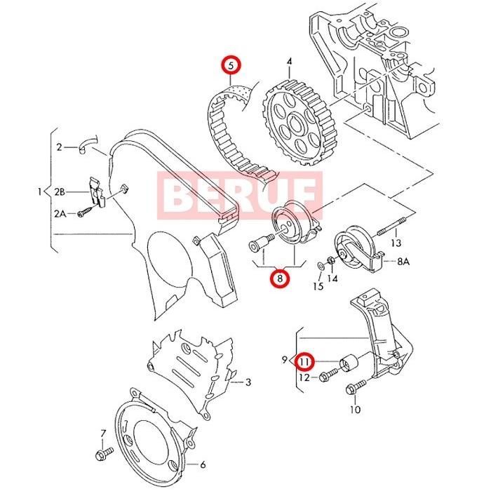 フォルクスワーゲン タイミングベルトテンショナーセット INA製 ゴルフ4 1J 1JAGN 1JAGU 1JAUM 06A198119B ...