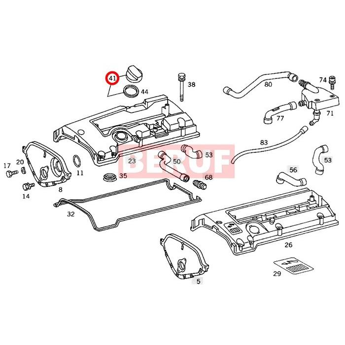 メルセデスベンツ オイルフィラーキャップ Eクラス W124 W207 W210 W211 W212 1110180302 : ベルーフ ...
