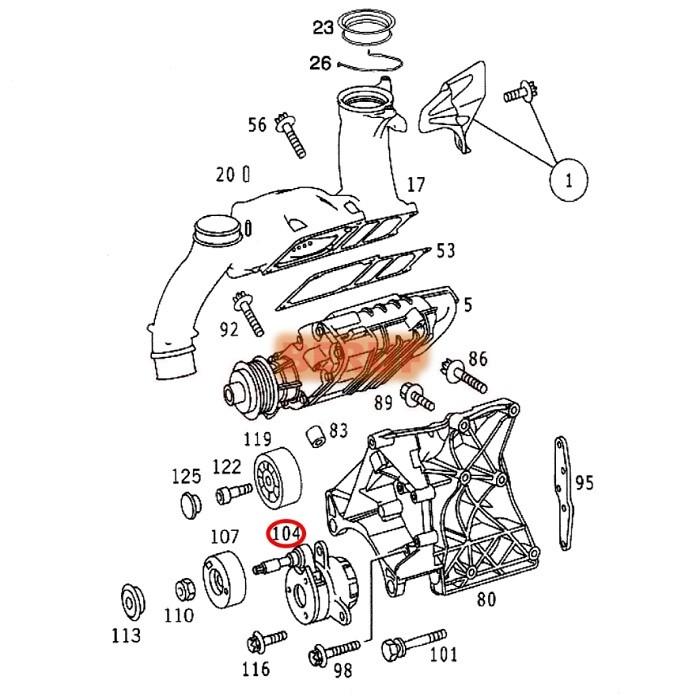メルセデスベンツ ベルトテンショナー INA製 純正OEM Cクラス W202 C200コンプレッサー M111 直4 1112001370 ...