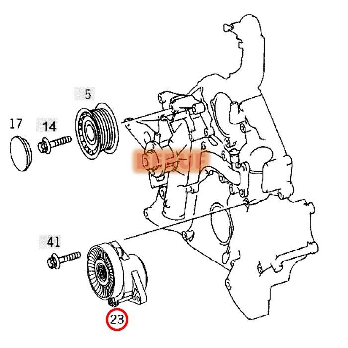メルセデスベンツ ベルトテンショナー INA製 純正OEM Rクラス W251 R500 M112 V6 M113 V8 1122000970 ...