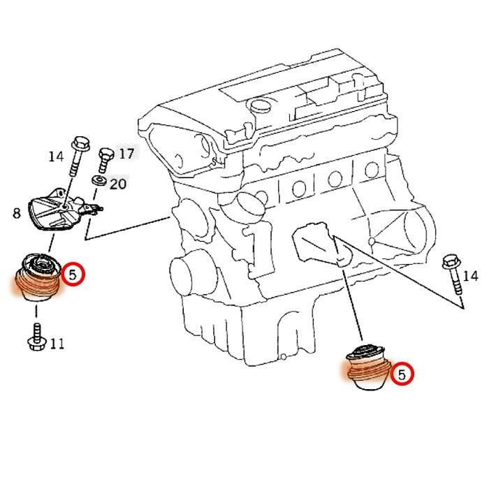 ベンツ フロント エンジンマウント LEMFORDER製 純正OEM Eクラス W210 E230 E240 E320 E320_4マチック ...