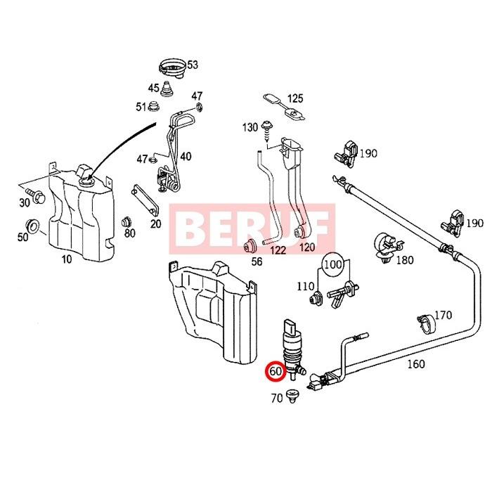 メルセデスベンツ ウォッシャーポンプ HELLA製 グロメット付属 Eクラス W211 E230 E240 E250 E280 E300 E320 E320CDI E350 E500 E550 ...