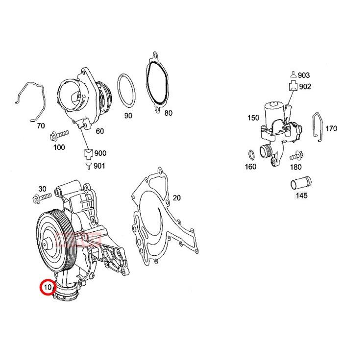 メルセデスベンツ ウォーターポンプ SIL製 Eクラス W211 E230 E250 E280 E300 E350 M272 V6 2722000901 : ベルーフ Yahoo!ショッピング ...