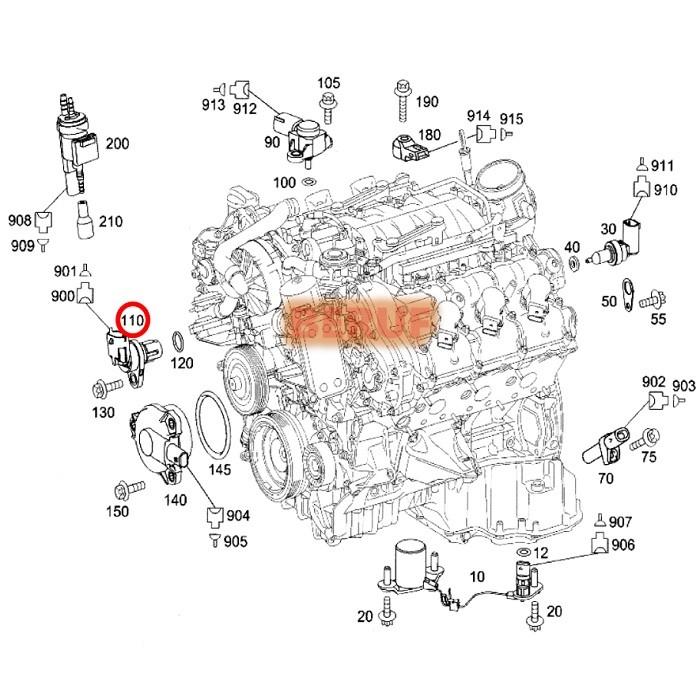 メルセデスベンツ カムシャフトポジションセンサー HELLA製 Eクラス W211 E230 E240 E250 E280 E300 E350 E500 E550 E63AMG ...