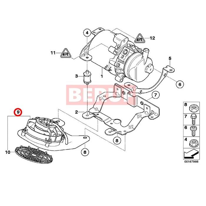 ミニ パワステポンプ電動ファン 純正品 R50 R52 R53 クーパー Cooper クーパーS CooperS ワン One RA16 ...