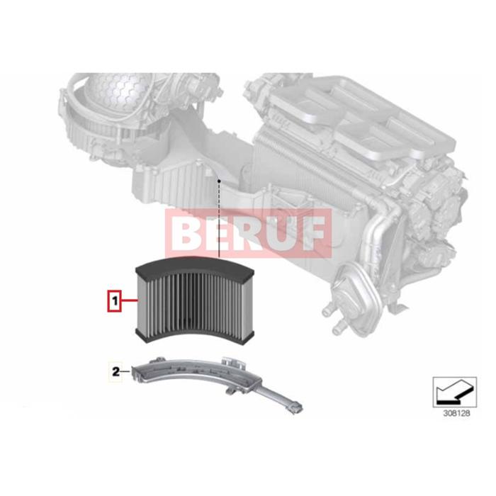 BMW エアコンフィルター 4シリーズ F32 F33 F36 F82 420i 420ixDrive 428i 430i 435i 440i M4 M4GTS : ベルーフ Yahoo ...