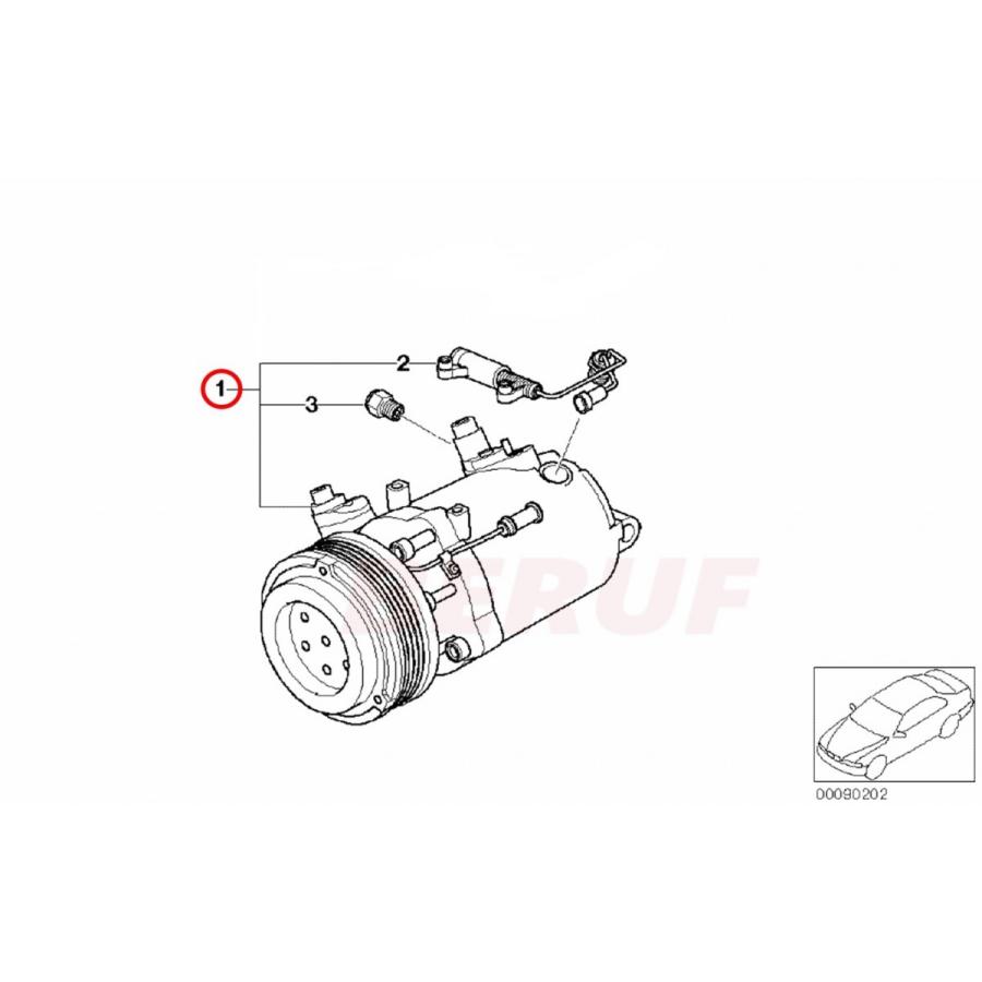 BMW エアコンコンプレッサー BEHR HELLA製 5シリーズ E39 525i 528i 530i 64526910458 : ベルーフ ...