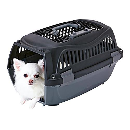 ペティオ (Petio) 2ドア スマイルキャリー ブラック ペット用 S サイズ : べるおさ本舗 - 通販 - Yahoo!ショッピング