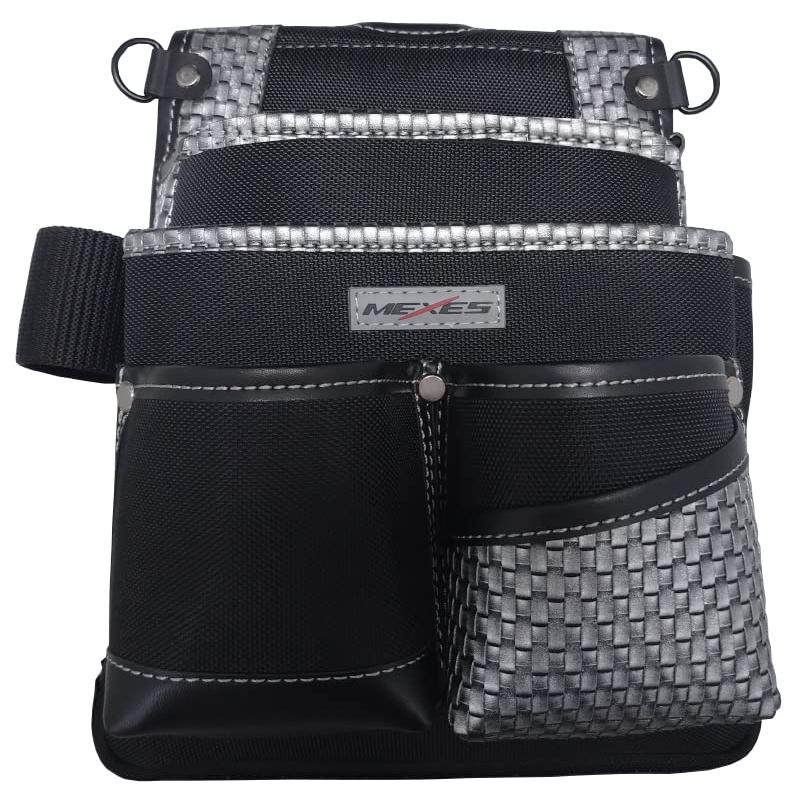 メクセス 釘袋Wポケット仕様 MSV-12 シルバー : べるおさ本舗 - 通販 - Yahoo!ショッピング
