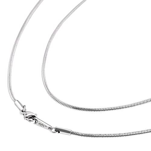 [Napist] ネックレス チェーン レディース メンズ 316L サージカル ステンレス 金属アレルギー対応 スネーク 1.5mm 50cm 丸 : s-b08925lnj4 ...