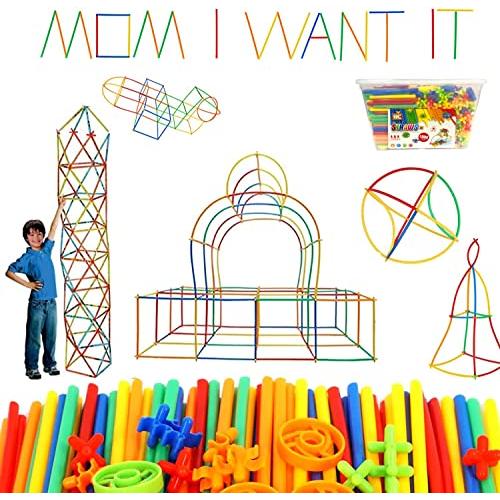 WYSWYG チューブ式ビルディングブロック1200ピース 創造性と想像力を育む知育おもちゃ 積み木 物作りやアクティビティにも使える 屋内と屋外に適 : べるおさ本舗 - 通販 ...