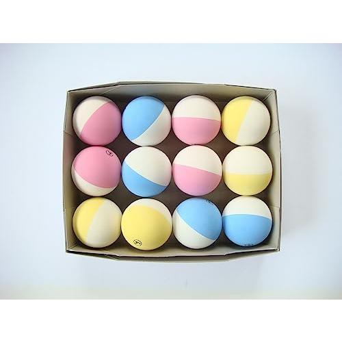 アカバネ(AKABANE) テニスボール 軟式2色 練習用 12個（1ダース）12球 ソフトテニスボール 練習球 ツートンカラー F-2776 : べるおさ本舗 - 通販 - Yahoo!ショッピング