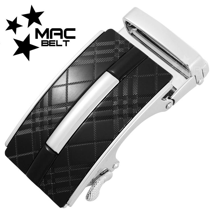 ベルト バックルのみ 穴なし オートロック メンズ 35mm 穴なしベルト 金具 交換 替え 無段階 単品 金属バックル 3.5cm B-446sv : ベルト メンズ MACBELT ...