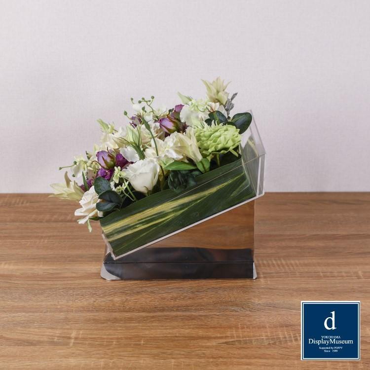 フラワーアレンジメント (ローズ、リリー、ダリア)｜横浜ディスプレイミュージアム FBCD-3008 アーティフィシャルフラワー 造花 ベース付き : ビザインショップ - 通販 ...