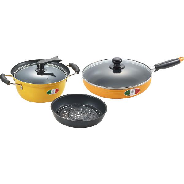 アンナ・ロッシ 蓋付フライパン＆マルチポット(24cmスプーン付 キッチンツール キッチン ご自宅用 プレゼント 贈り物 ギフト 贈答用 ...