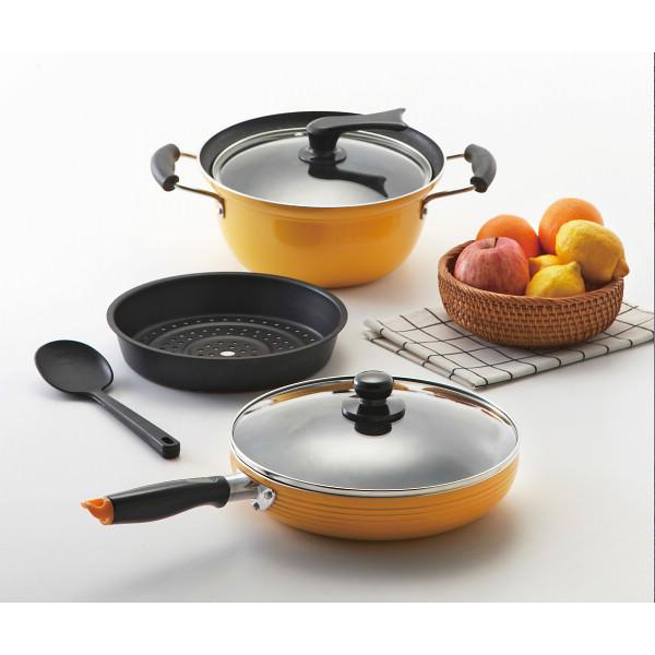 アンナ・ロッシ 蓋付フライパン＆マルチポット(24cmスプーン付 キッチンツール キッチン ご自宅用 プレゼント 贈り物 ギフト 贈答用 ...