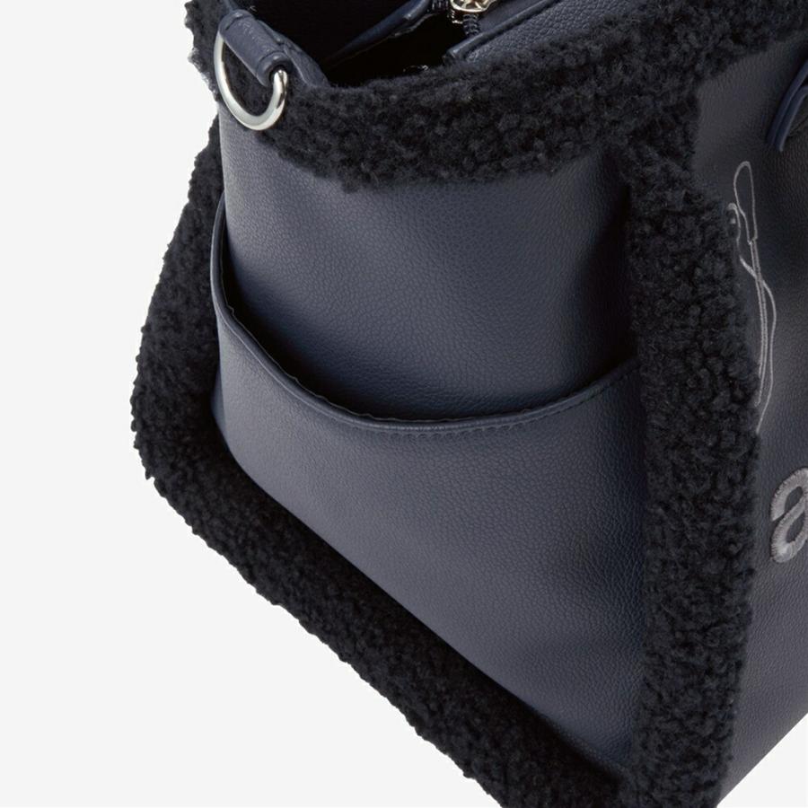 and per se 【セール】and アンパスィ レディース ゴルフ ボストンバッグ AFF7005 25FW 秋冬 ショルダーベルト付き ...