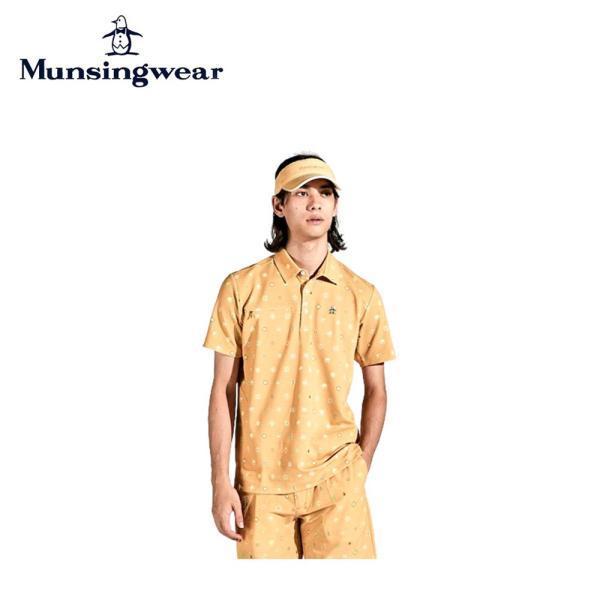 Munsingwear セール マンシングウェア メンズ ゴルフウェア シャツ MOTION3Dモチーフプリントテーラーカラーシャツ MGMXJA13 24SS 春夏 吸汗 UV CUT ...