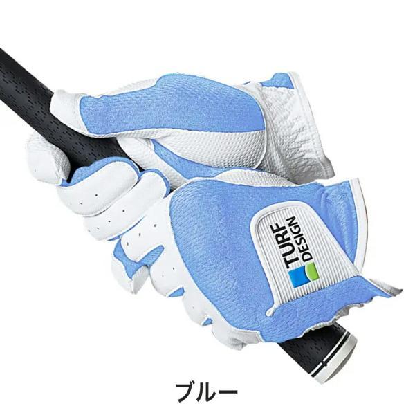 TURF DESIGN ターフデザイン ゴルフウェア グローブ レディスグローブ TDGL-2170L 23FW 秋冬 高伸縮性 合成皮革 ...