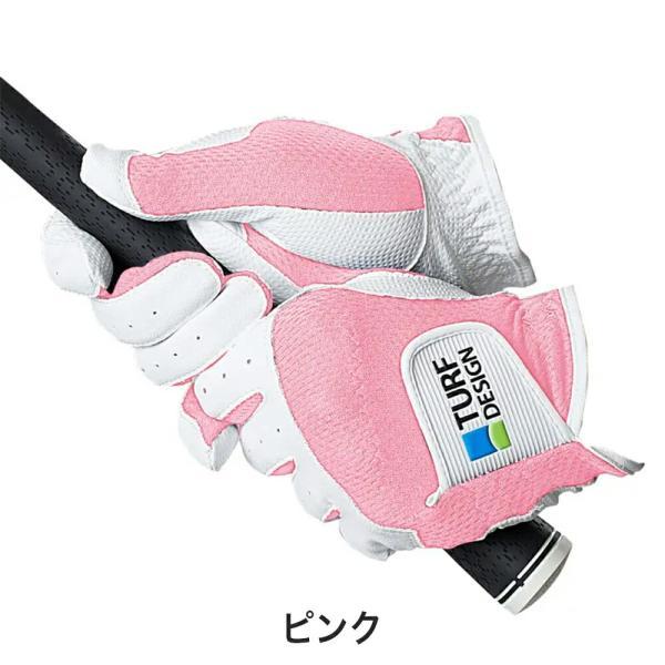 TURF DESIGN ターフデザイン ゴルフウェア グローブ レディスグローブ TDGL-2170L 23FW 秋冬 高伸縮性 合成皮革 ...
