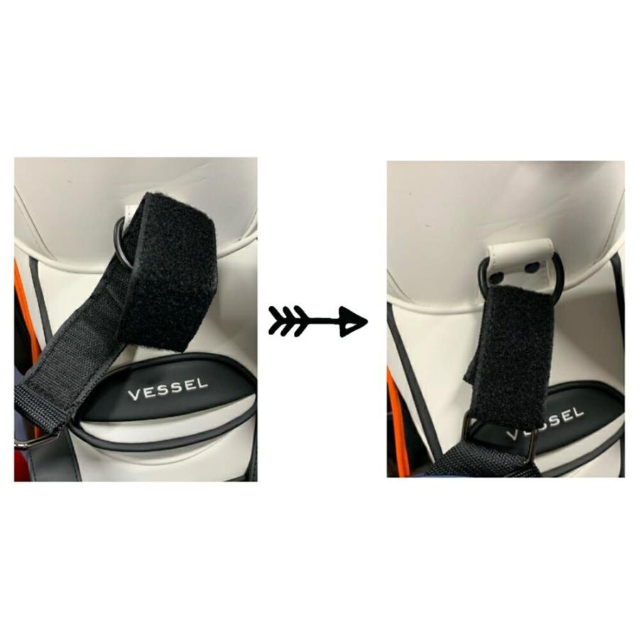 VESSEL ベゼル ユニセックス ゴルフ ストラップ TOUR STRAP ツアー仕様 機能性 利便性 シンプル 合成皮革 ナイロン ...