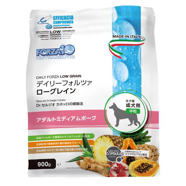 FORZA10 サニーペット 犬用 デイリーフォルツァ アダルトミディアムポーク 中粒 900g (犬用ドライフード) :12052:BCPヤフー店 - 通販 - Yahoo!ショッピング