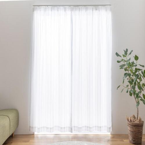 ユニベール レースカーテン トラムレース 幅100X丈133cm 2枚入 グレー : ベスト電器Yahoo!店 - 通販 - Yahoo!ショッピング