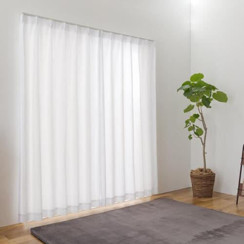ユニベール レースカーテン UVマイティー 幅100X丈133cm 2枚入 リーフ : ベスト電器Yahoo!店 - 通販 - Yahoo!ショッピング