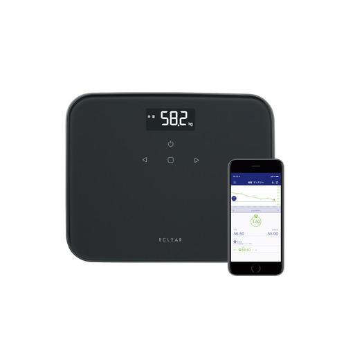 エレコム HCS-S02BK ECLEAR 体重計 チャコールブラック : ベスト電器Yahoo!店 - 通販 - Yahoo!ショッピング