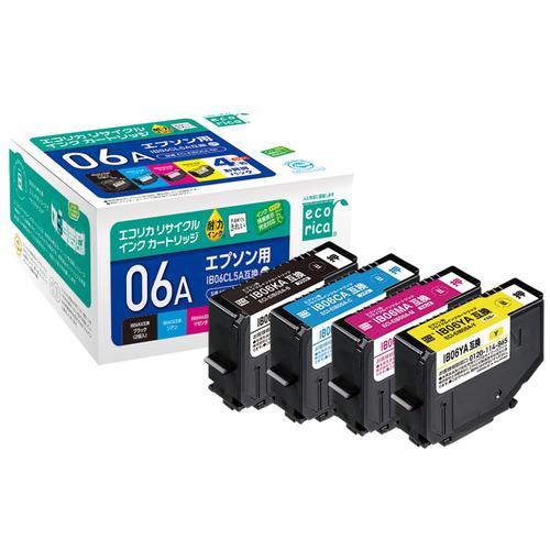 エコリカ ECI-EIB06A-5P エプソン IB06CL5A 互換 リサイクル インク カートリッジ 4色パック : ベスト電器Yahoo!店 - 通販 - Yahoo!ショッピング