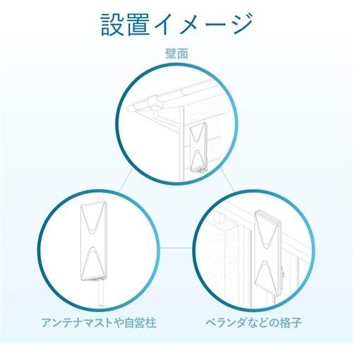 DXアンテナ UAH261B(W) UAH平面アンテナ ブースター内蔵26素子相当 オフホワイト : ベスト電器Yahoo!店 - 通販 - Yahoo!ショッピング