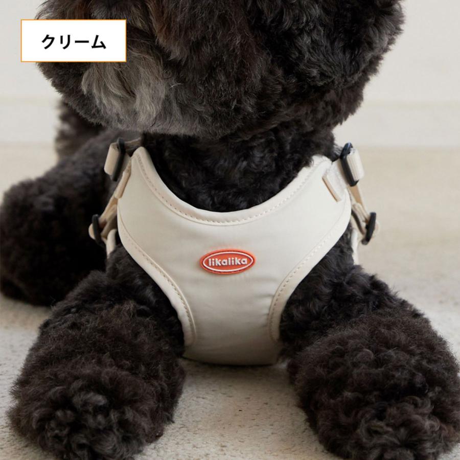 likalika リカリカ ワンタッチハーネス S M L 小型犬 ペット 犬 ハーネス 撥水 胴輪 軽量 生活防水 簡単装着 おしゃれ かわいい 散歩 犬用 韓国 :lika-003 ...