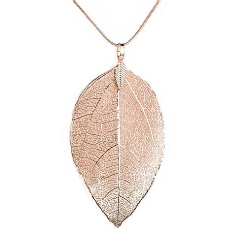 meolin Realリーフペンダントネックレスボヘミアンロングチェーンネックレスセーターチェーン 24.8in 6 Meolin 並行輸入品 ...