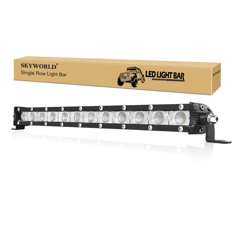 【並行輸入品】SKYWORLD Ultra Slim Single Row LED Light Bar, 13 inch 60W Flood ...