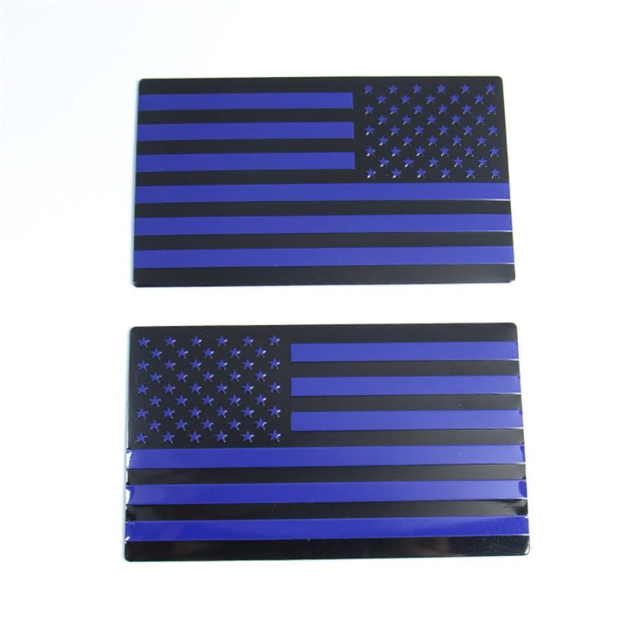 1 Set Blue Black US The Unite State Flag Modified Decorative Sti 並行輸入品 ...