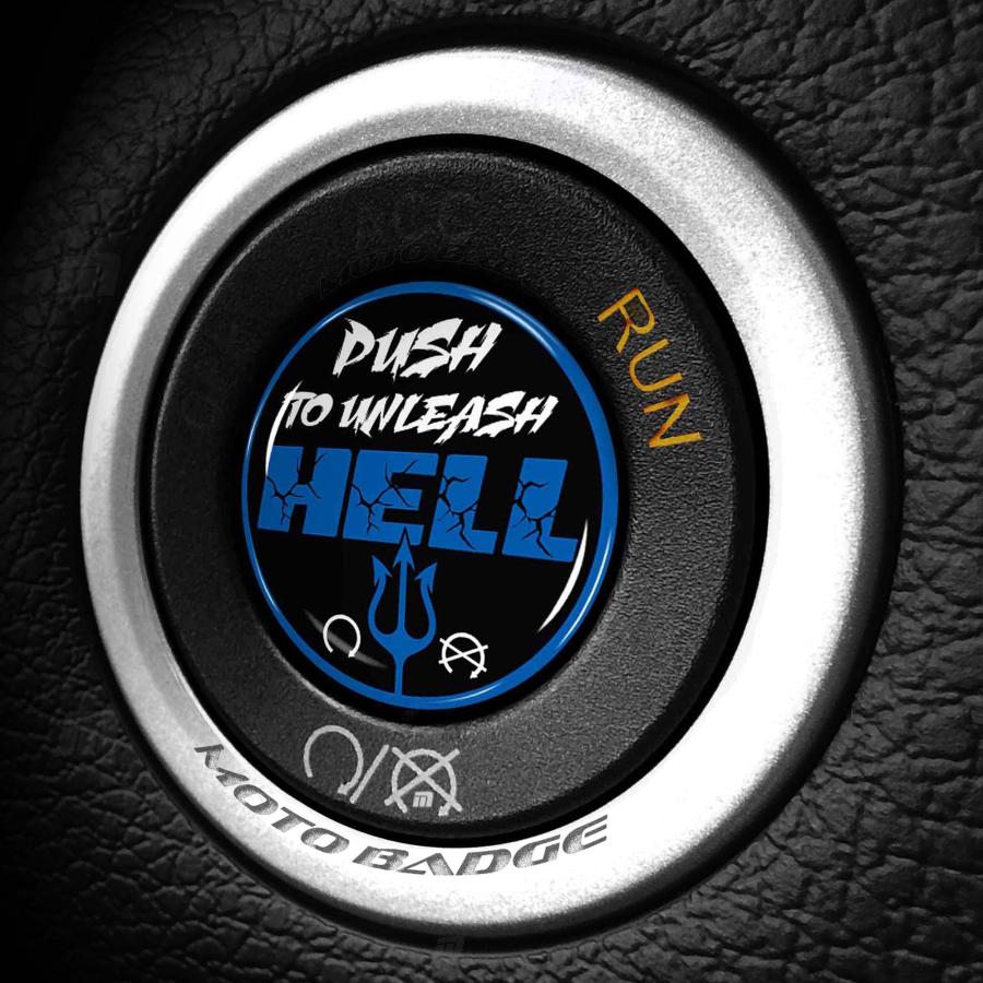 Push to Unleash Hell Start Button Cover Compatible with Dodge 並行輸入品 ...