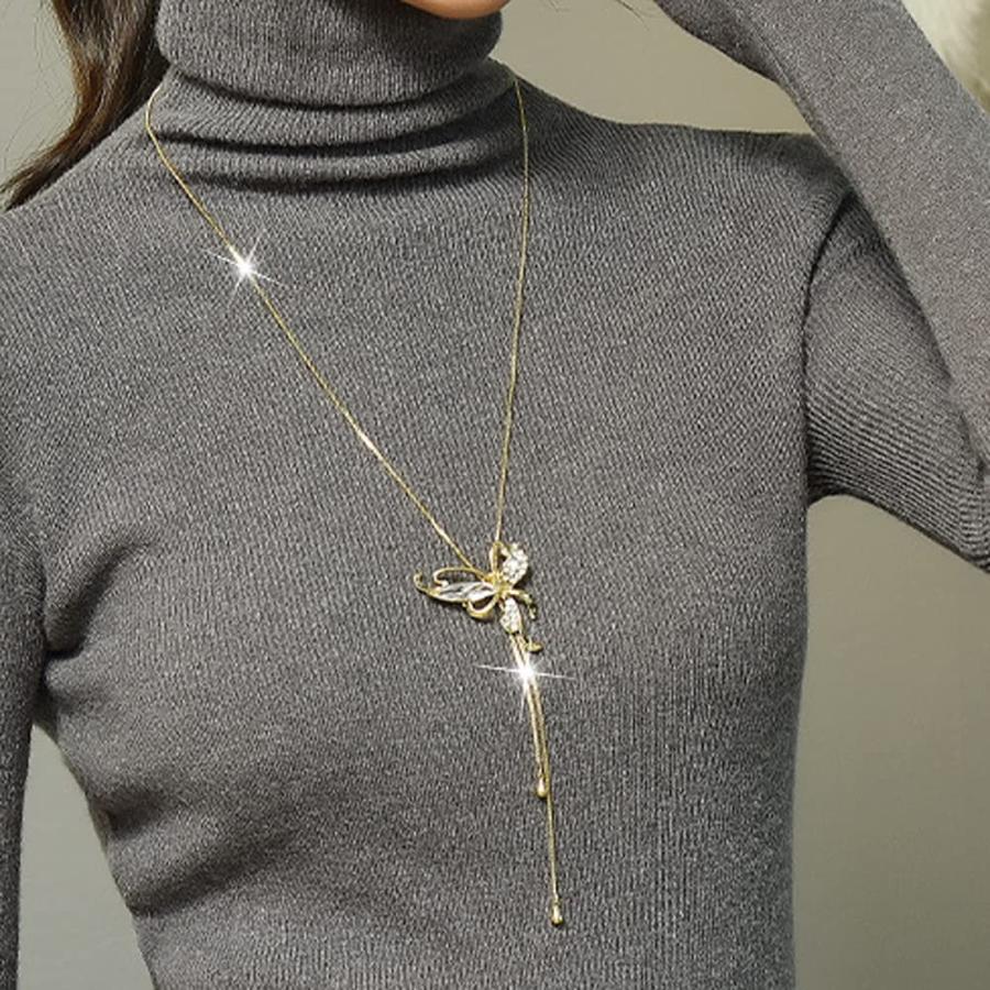 Wiwpar Long Chain Necklace Butterfly Pendant Sweater wi 並行輸入品 : Best Style - 通販 - Yahoo!ショッピング