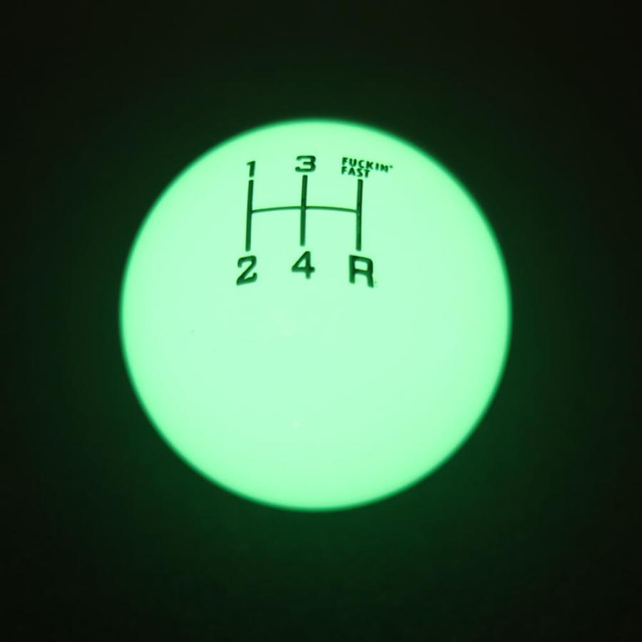 【並行輸入品】WLKE Fluorescence Gear Shift Knob 5 Speed Manual Lever Stick Sho ...