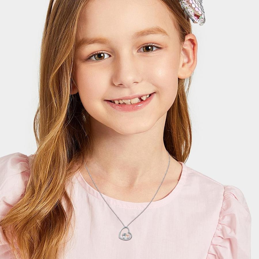 Freesloth カワウソネックレス 925スターリングシルバー ラッコハートペンダントネックレス 動物ジュエリー カワウソギフ 並行輸入品 : Best Style - 通販 ...