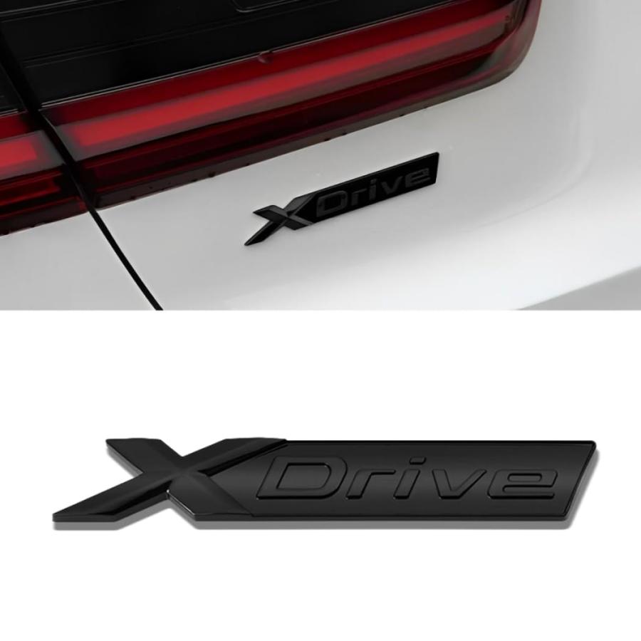 1PCS Xdrive Emblem Badge Sticker Bright Black Compatible with 1 並行輸入品 ...