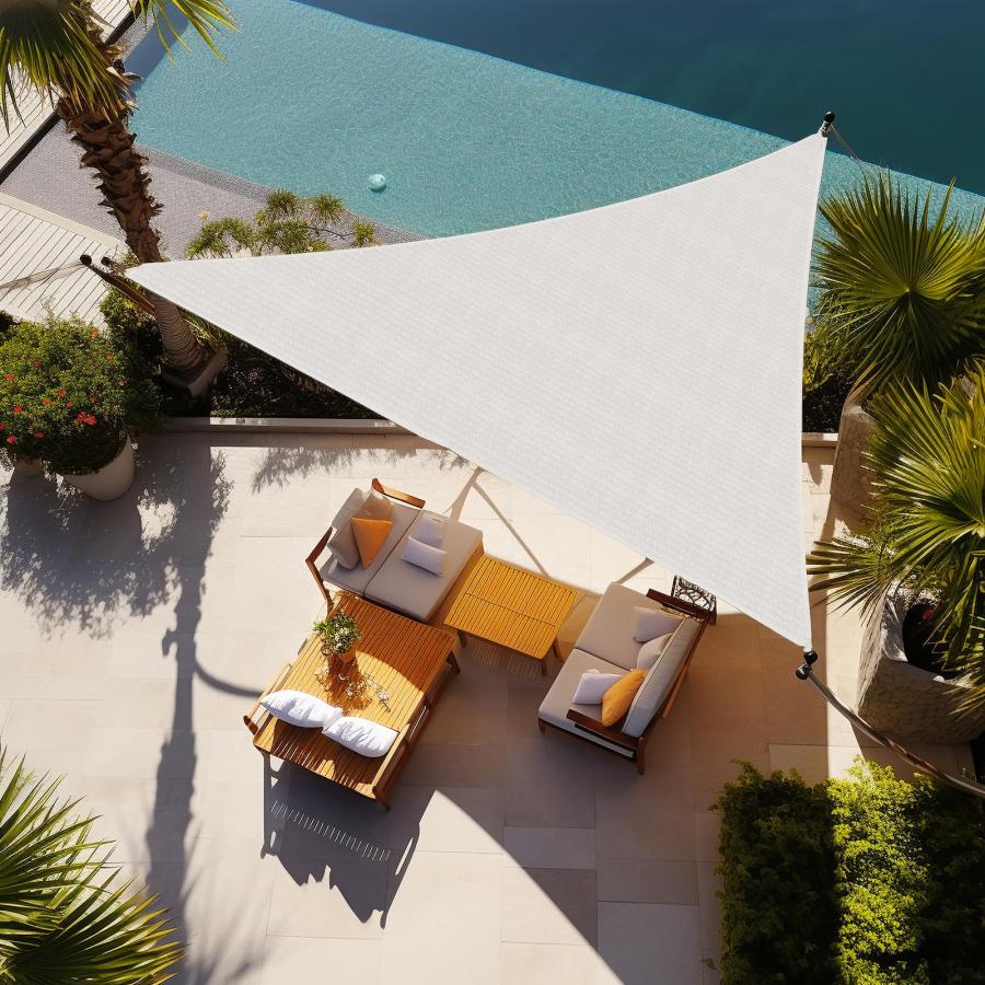Shade&Beyond Custom Sun Shade Sail 12'x12'x12' Triangle Sha 並行輸入品 ...