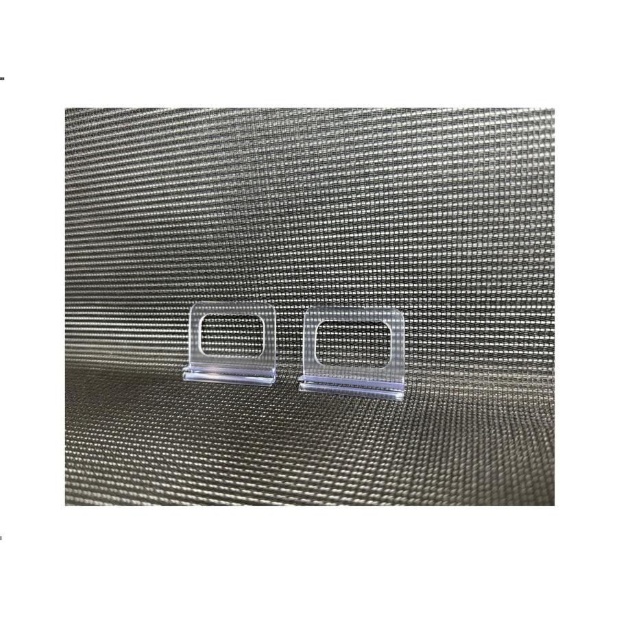 【並行輸入品】Window Screen Pull Tab, Clear Hollow Spine Channell Lift Tabs, C ...