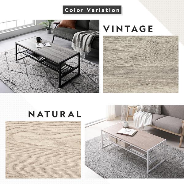 RASIK ローテーブル 単品 幅80cm 収納棚付き スチール デザイン 木目調 センターテーブル インテリア家具 テーブル 机 Rectico レクティコ 組立品 送料無料 : RASIK ...