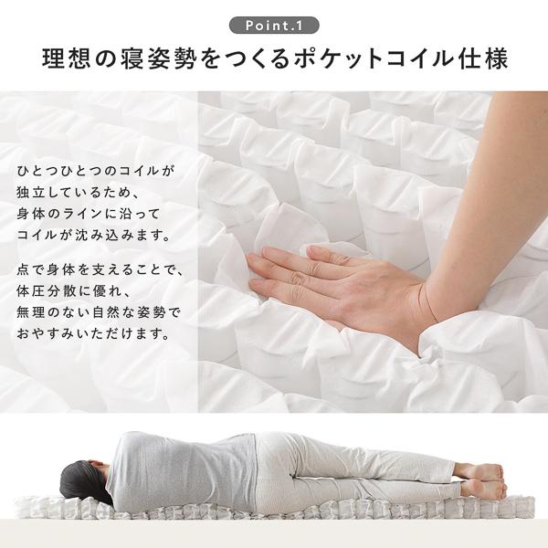 ヘッドレス チェスト ベッド シングル 薄型国産ポケットコイルマットレス付 大容量 引出し すのこ 収納ベッド ベッドフレーム Slekt ...