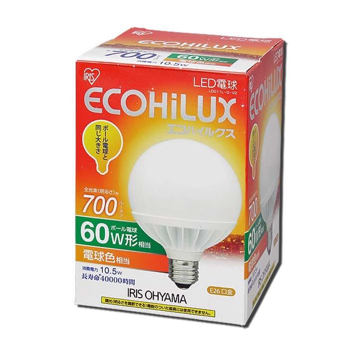 IRIS OHYAMA LEDボール球 3個セット E26 60W 700lm LDG11L-G-V2 アイリスオーヤマ : OA’Z - 通販 - Yahoo!ショッピング
